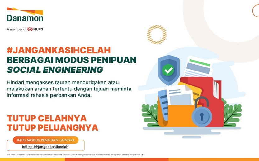 Bank Danamon Ingatkan Nasabah Soal Keamanan Data